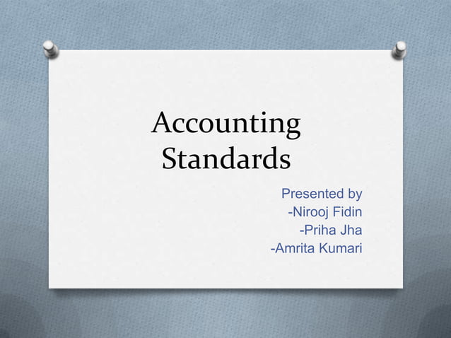 Accounting standards | PPT