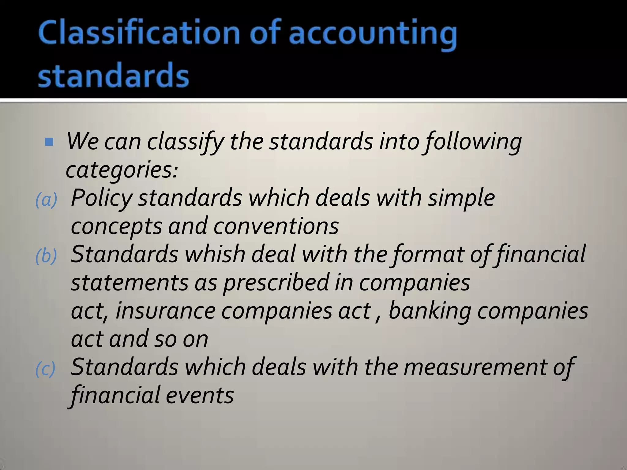 Accounting standards | PPTX