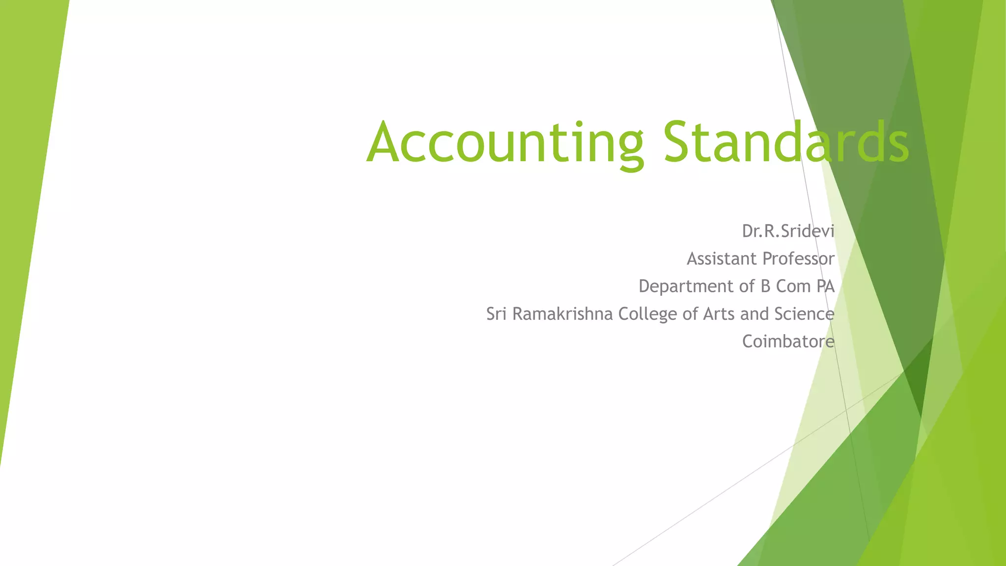 Accounting standards | PDF
