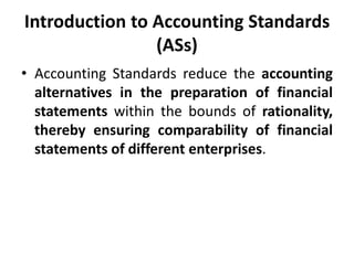 Accounting Standards which helps to understand things | PPT