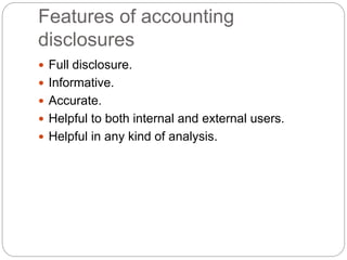 Accounting standards, mechanism and disclosure | PPTX