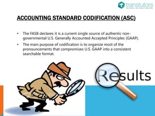 Accounting Standards Codification | Accounting | PPTX