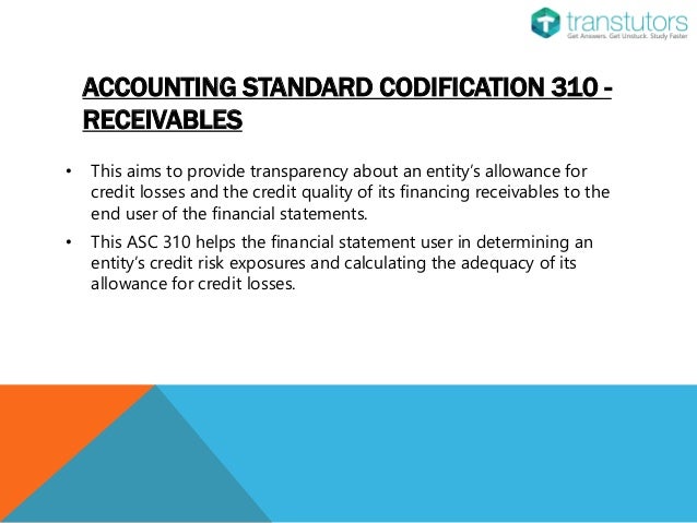 Accounting Standards Codification | Accounting