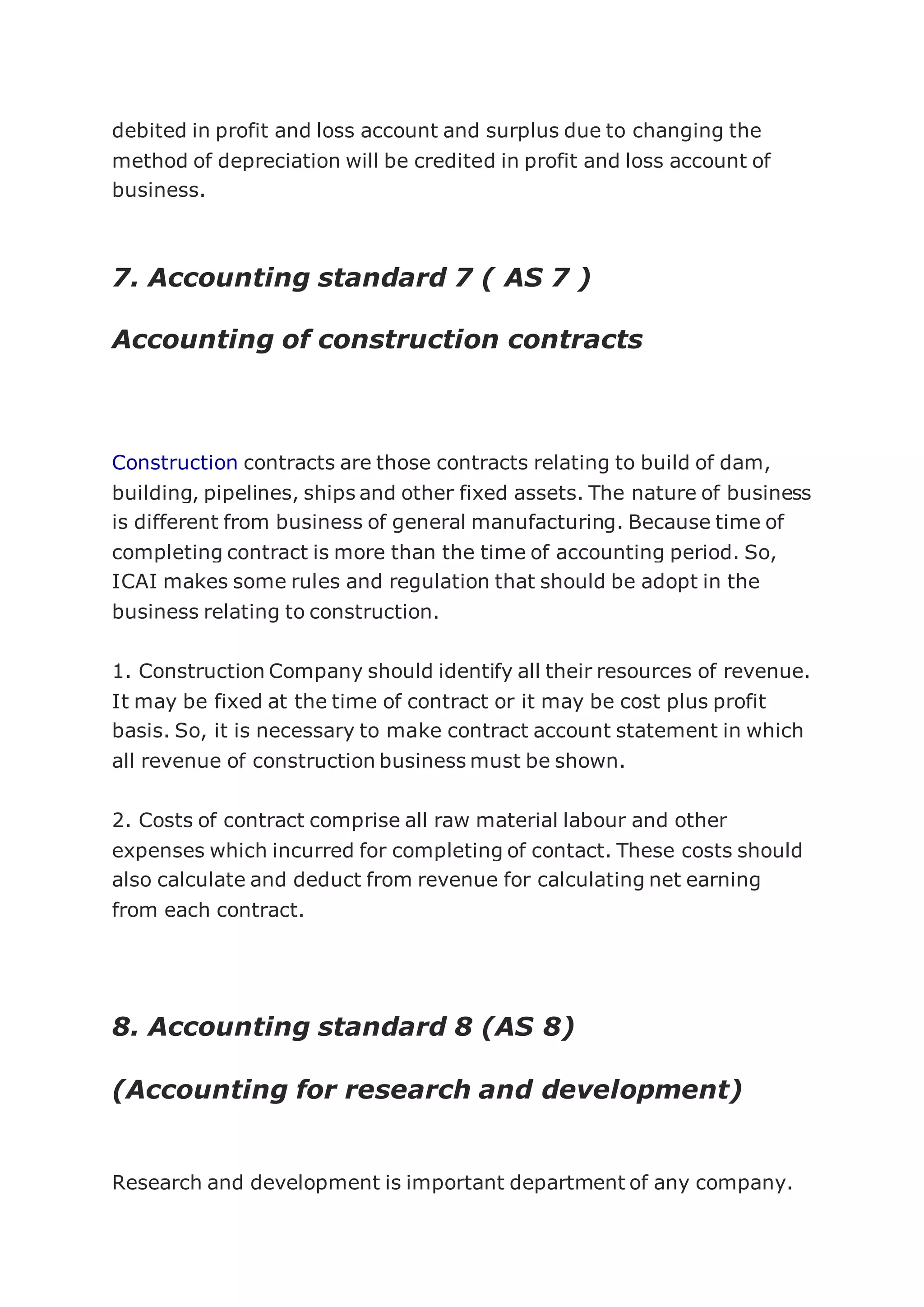 Accounting standards in india | DOCX