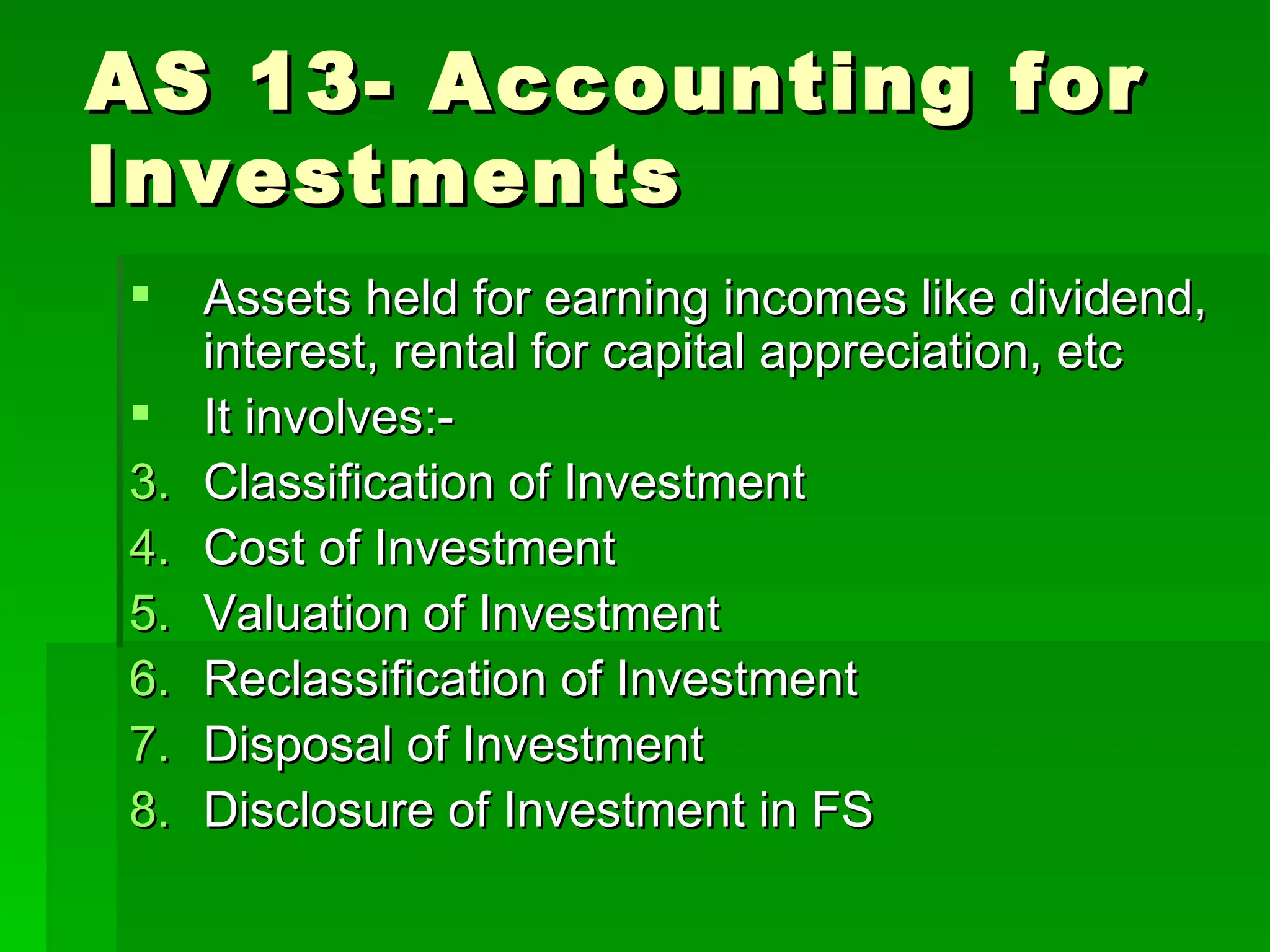 Accounting standards ppt | PPT