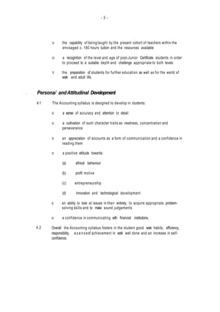 Accounting syllabus | PDF | Business | Business and Finance