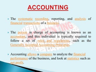Accounting system intro and accounting system of reliance industries | PPTX