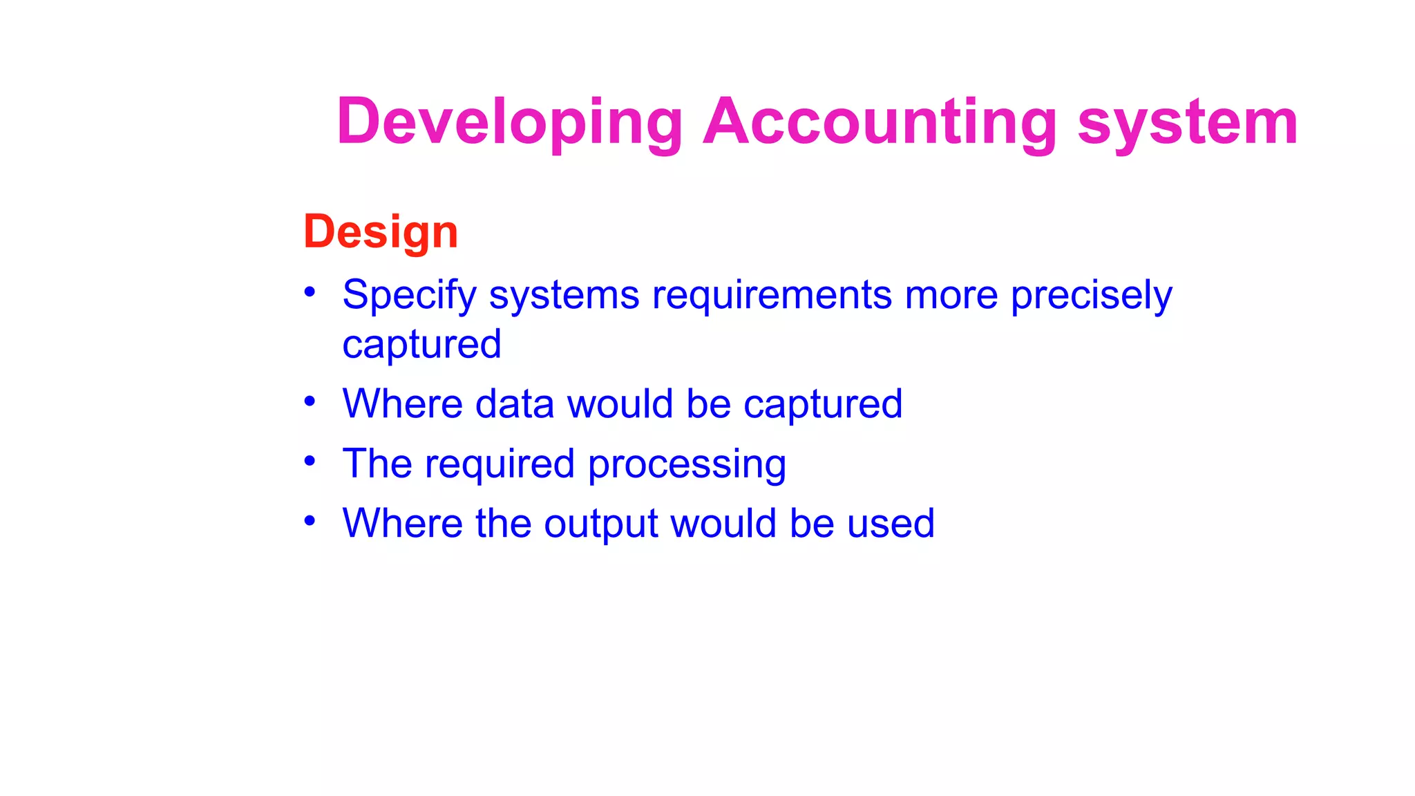 Accounting system and control | PPT