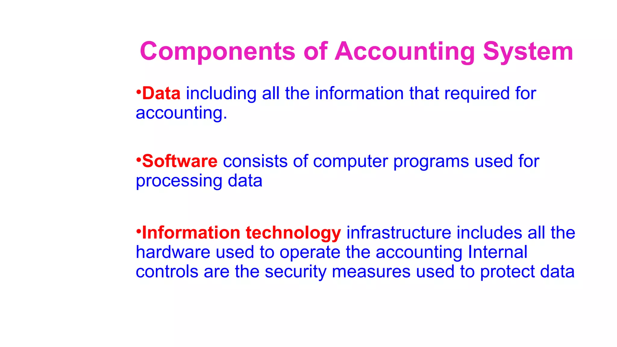 Accounting system and control | PPT