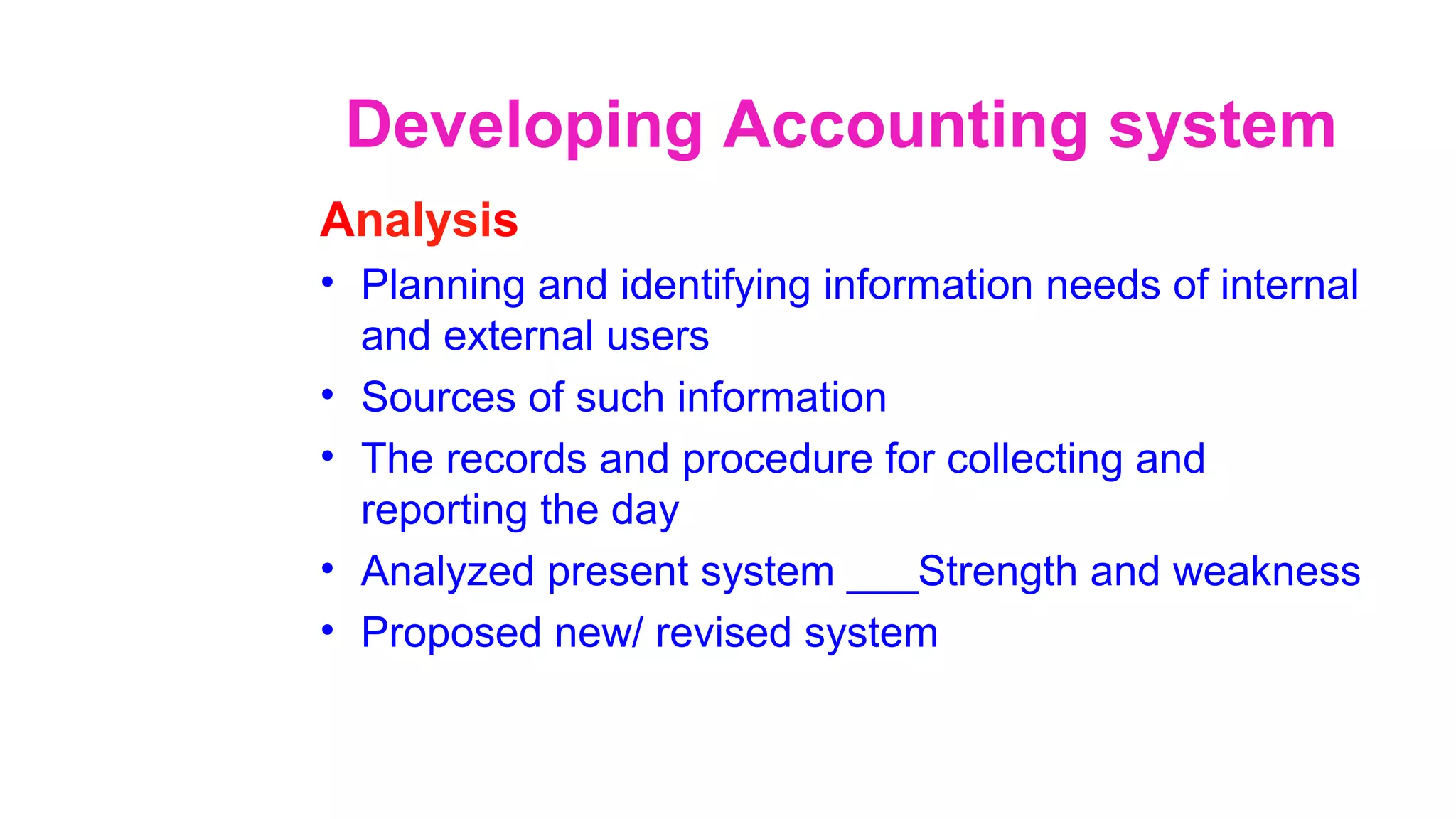 Accounting system and control | PPT