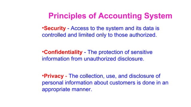 Accounting system and control | PPT