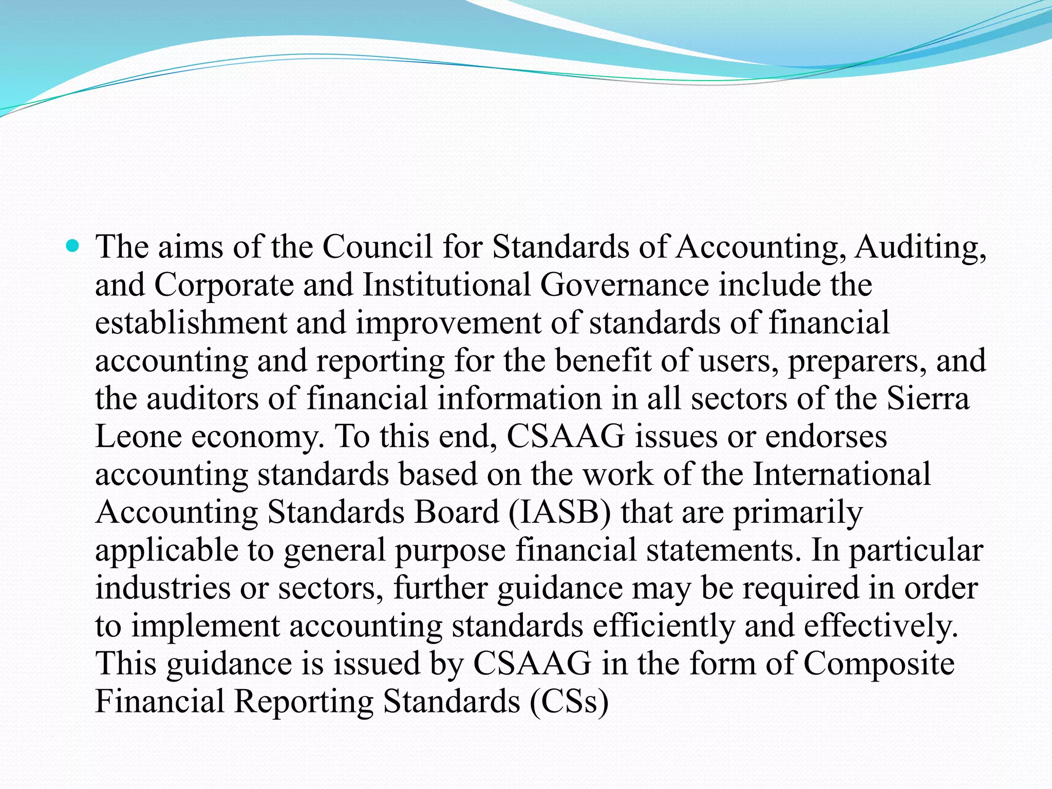 Accounting system in sierra leone | PPTX