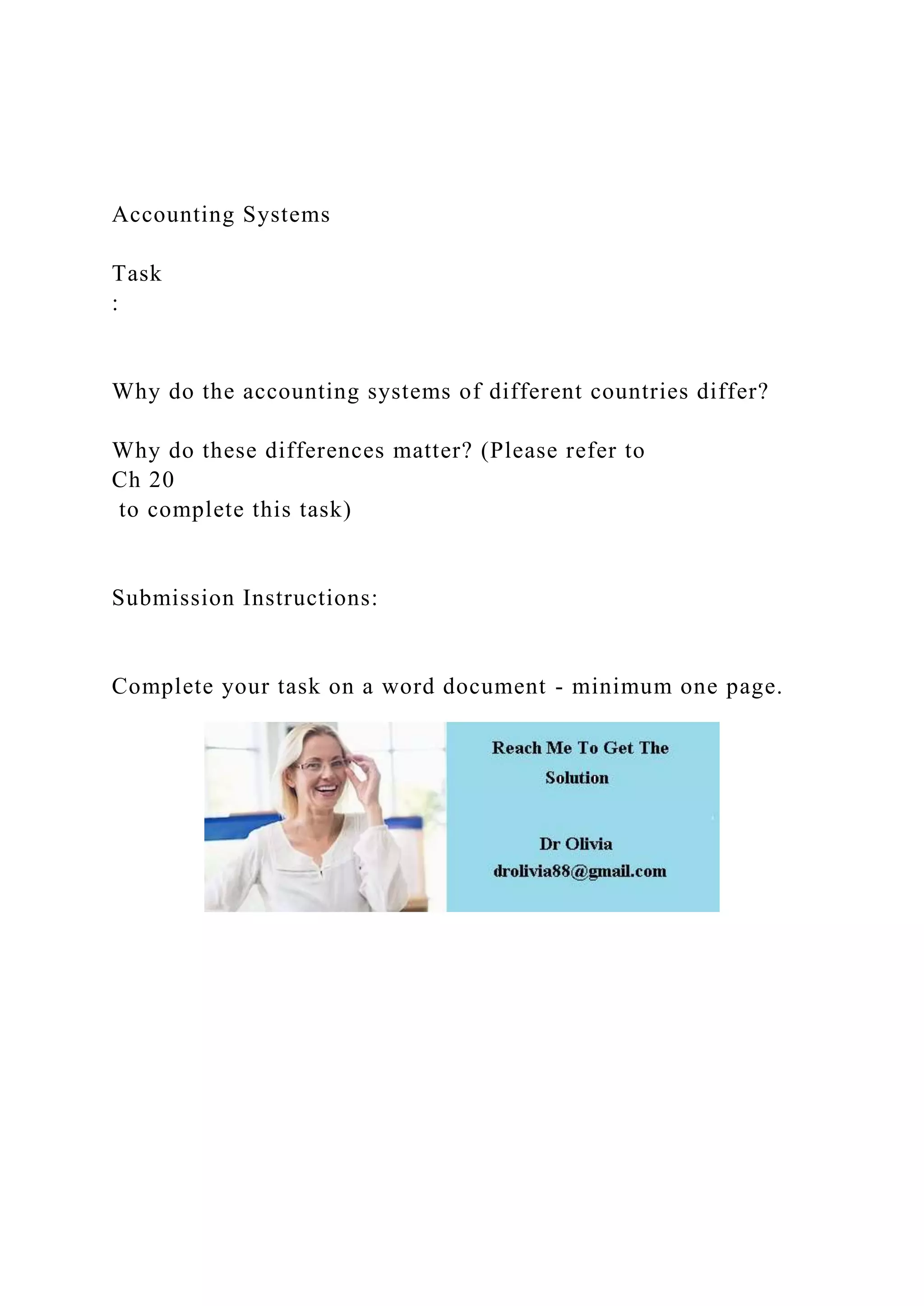 Accounting SystemsTaskWhy do the accounting systems.docx