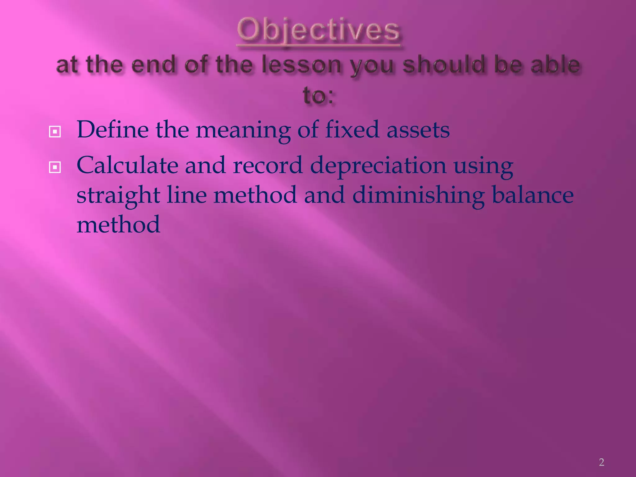 Accounting grade 10: depreciation | PPTX