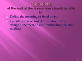Accounting grade 10: depreciation | PPTX
