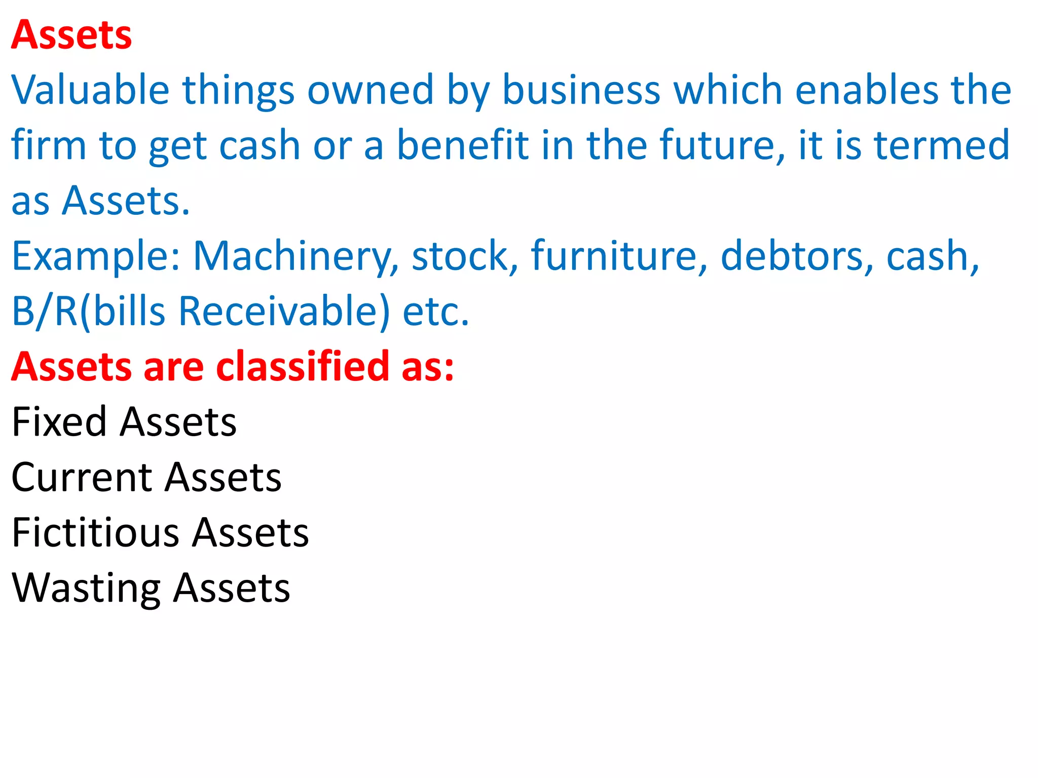 Accounting terminology | PPTX