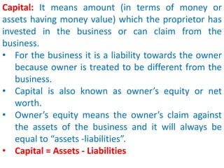 Accounting terminology | PPT