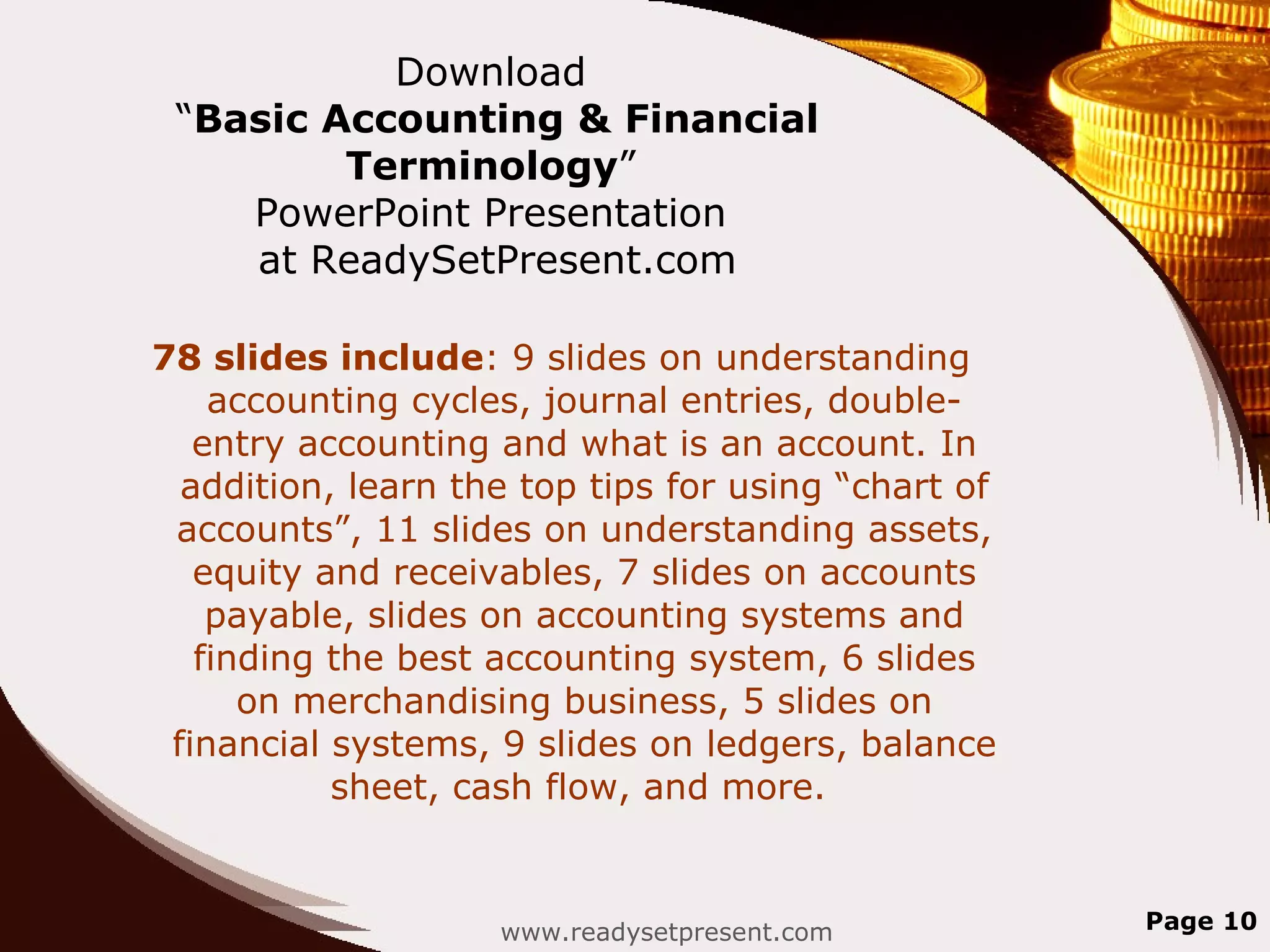 Accounting Terminology PowerPoint Presentation | PPT