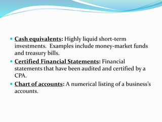 Accounting terms | PPT