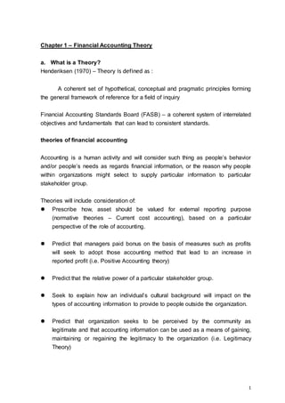 Accounting theory | DOCX
