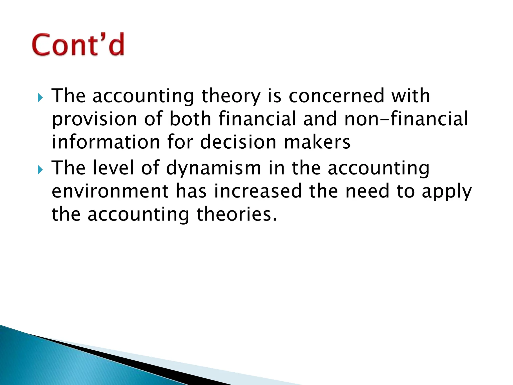 accounting theory.pptx accounting & finance | PPTX