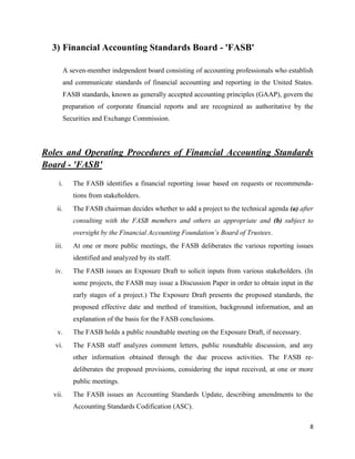 Definition and Role of AICPA, AAA, FASB, BSEC, ICAB and ICMAB ...