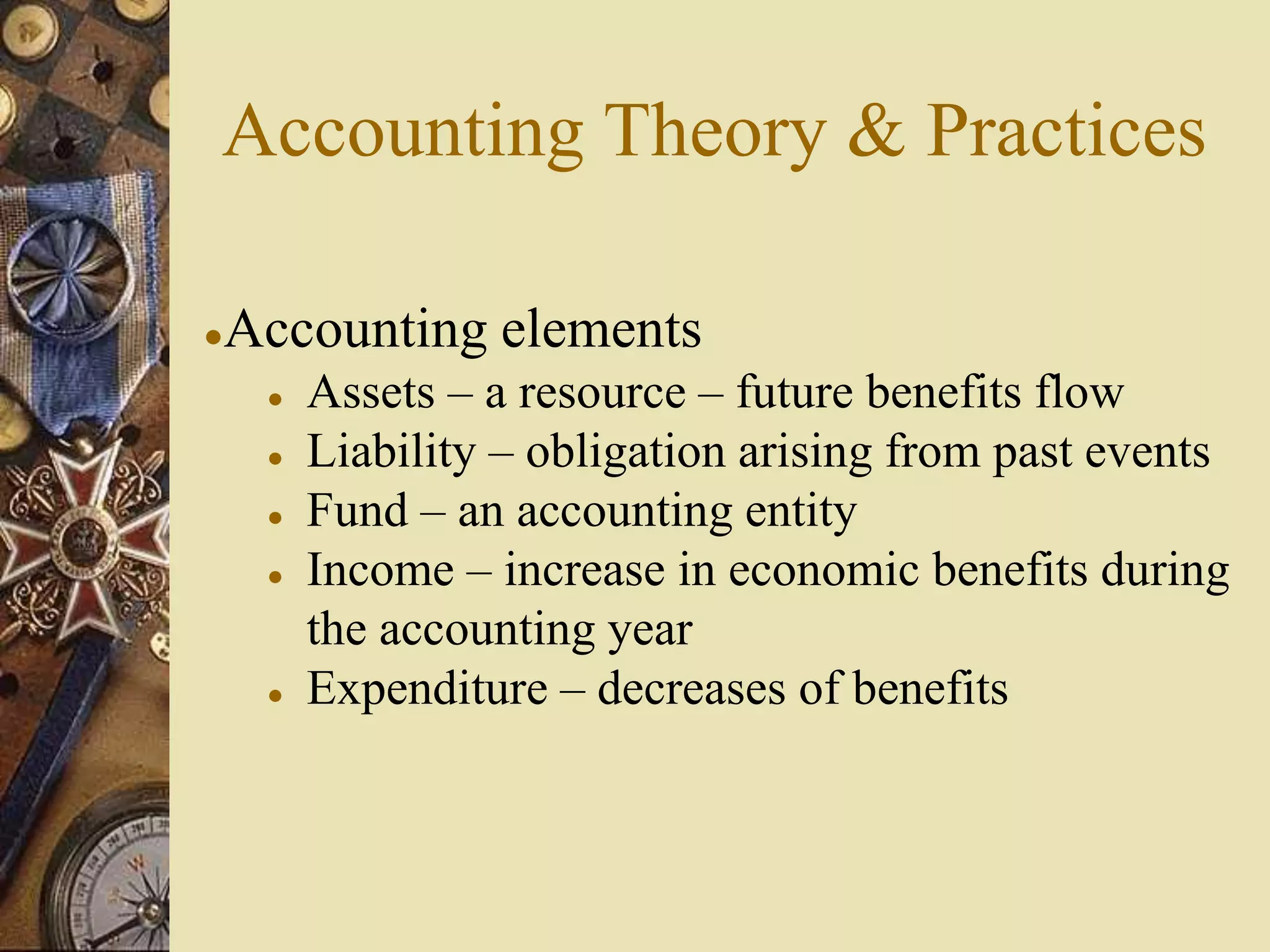 Accounting Concepts, Theory - Introduction | PPT