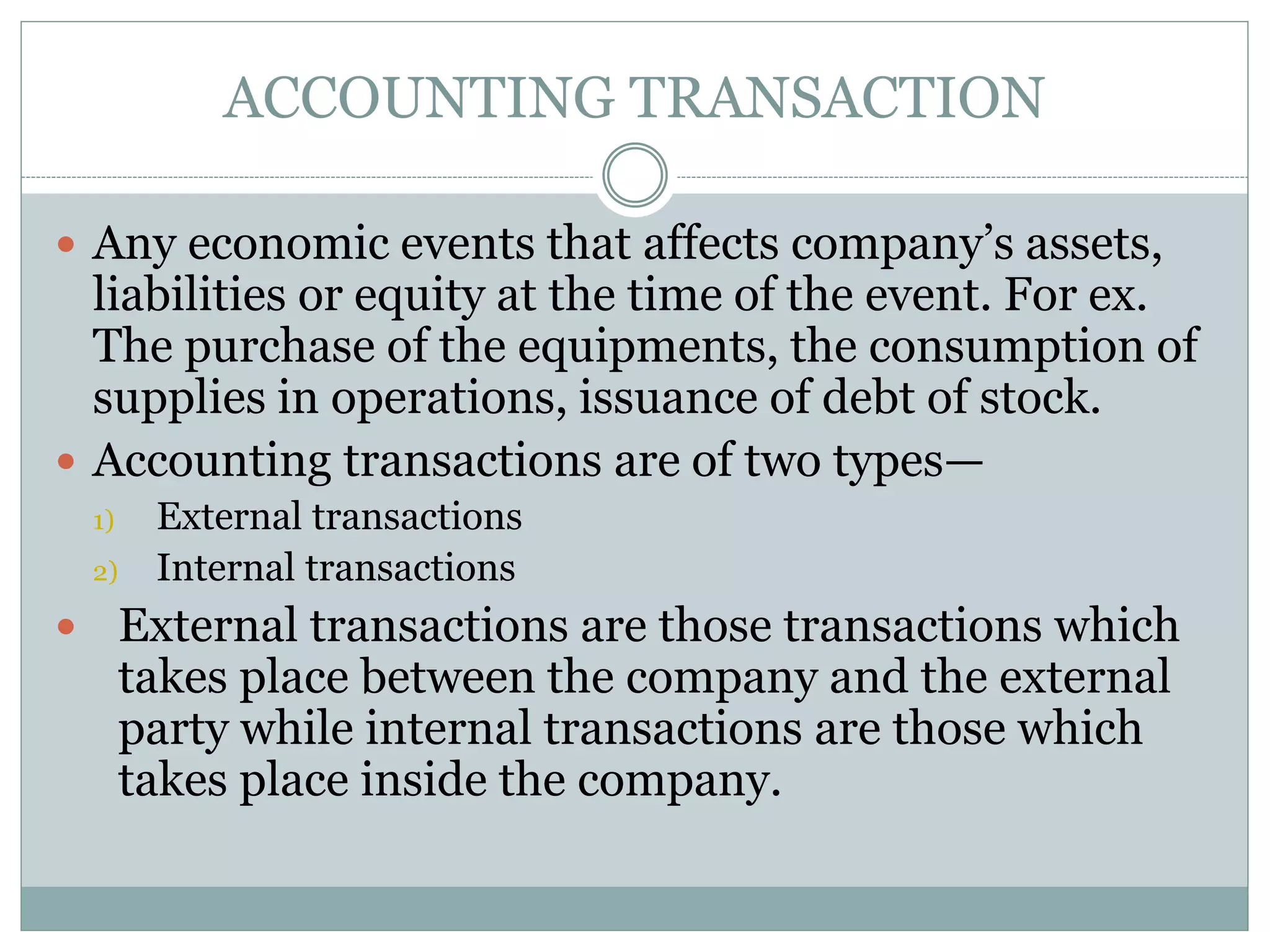 Accounting transaction | PPTX