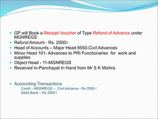 Accounting Transactions @Panchayats - 20-Common-Scenarios.ppt