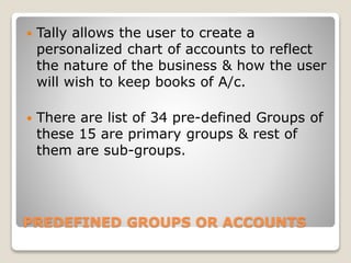 Accounting with tally | PPTX