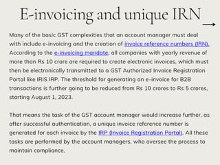 Account Manager’s Guide to Effective E-invoice Generation | PPTX