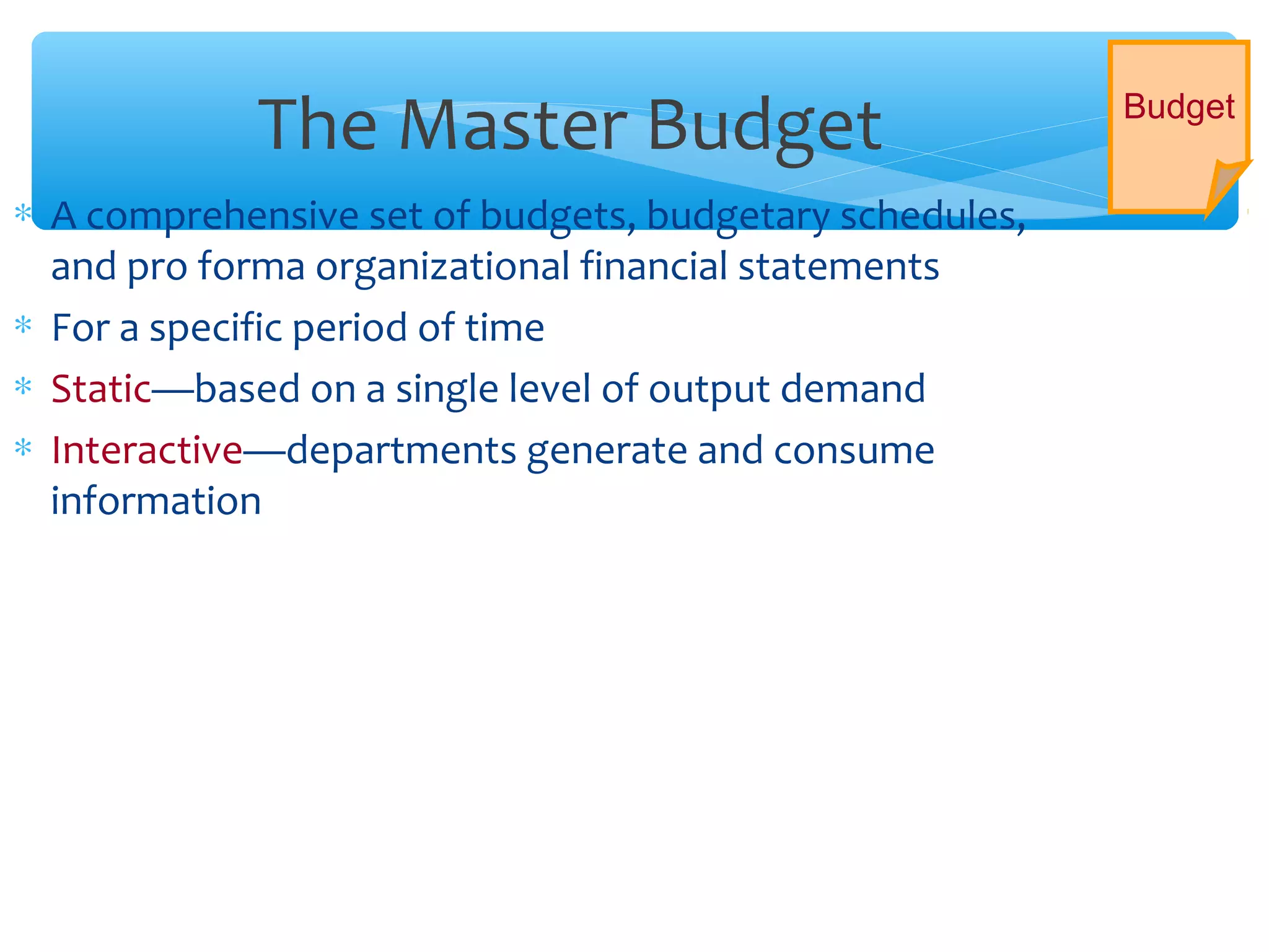 Account master budget | PPT