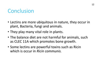 Account of lectins | PPT