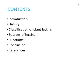 Account of lectins | PPT