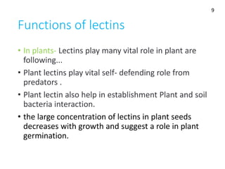 Account of lectins | PPT | Free Download