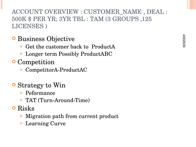 Technical Account Management Template | PPT | Technology & Computing