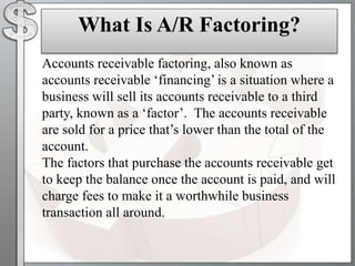 Account receivable factoring | PPTX