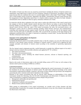 ACCOUNT RECEIVABLE FRAUD THE ROLE OFINTERNAL CONTROL SYSTEM. | PDF