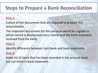 An Insight to Bank Reconciliation & Its Significance | PPTX
