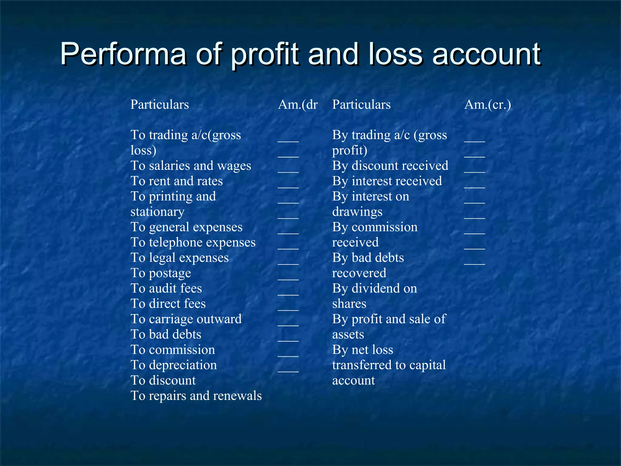 Accounts | PPT