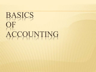 Accounts Basics | PPTX