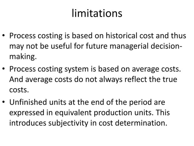 process costing valuation of work in progress cost accounting | PPT