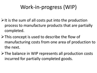 process costing valuation of work in progress cost accounting | PPTX