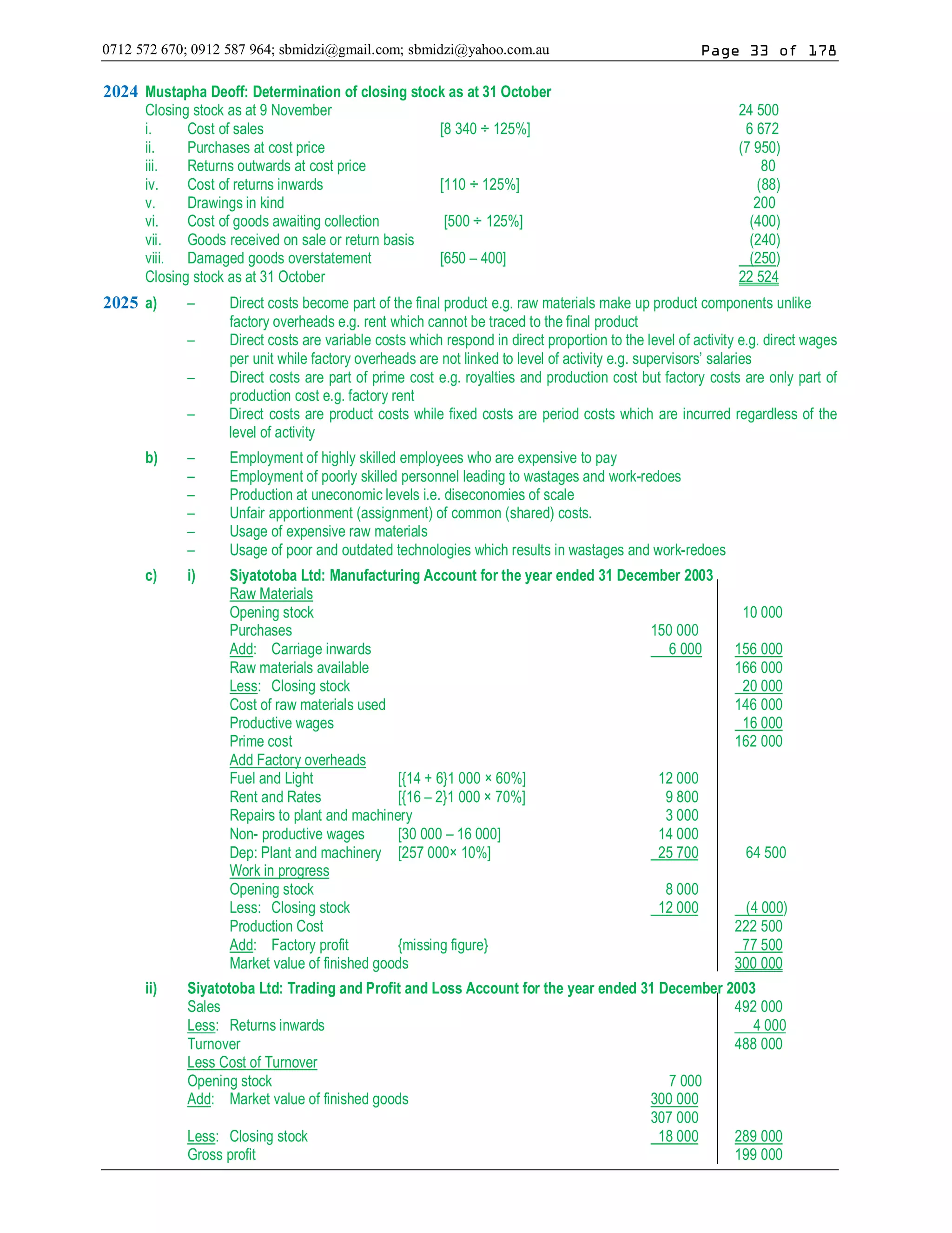 Advanced Level Accounting Soultions 1998 - 2009 Answers | PDF