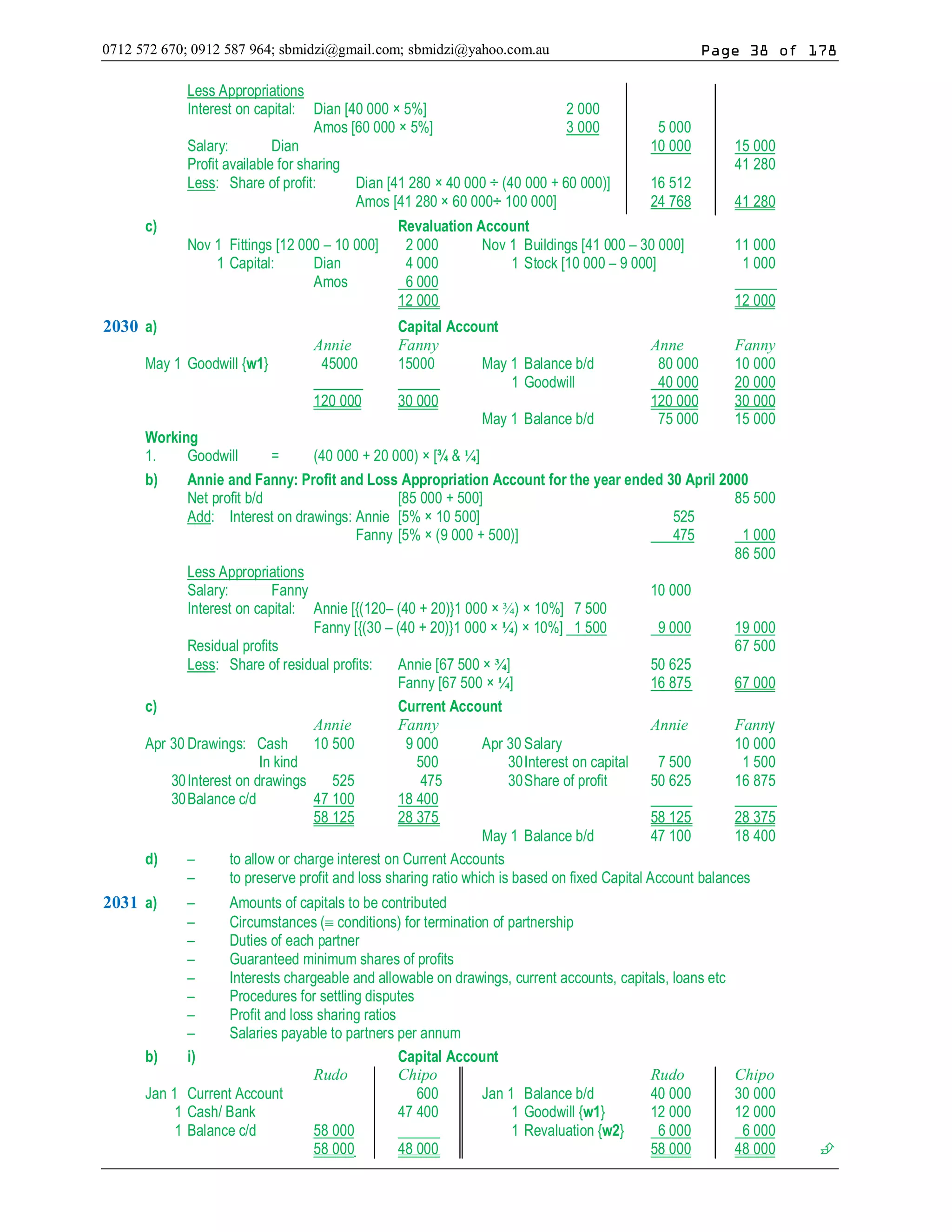Advanced Level Accounting Soultions 1998 - 2009 Answers | PDF