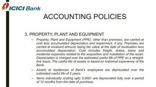 Accounts policies of different banks. | PPTX