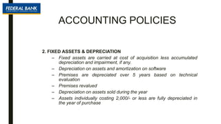 Accounts policies of different banks. | PPTX