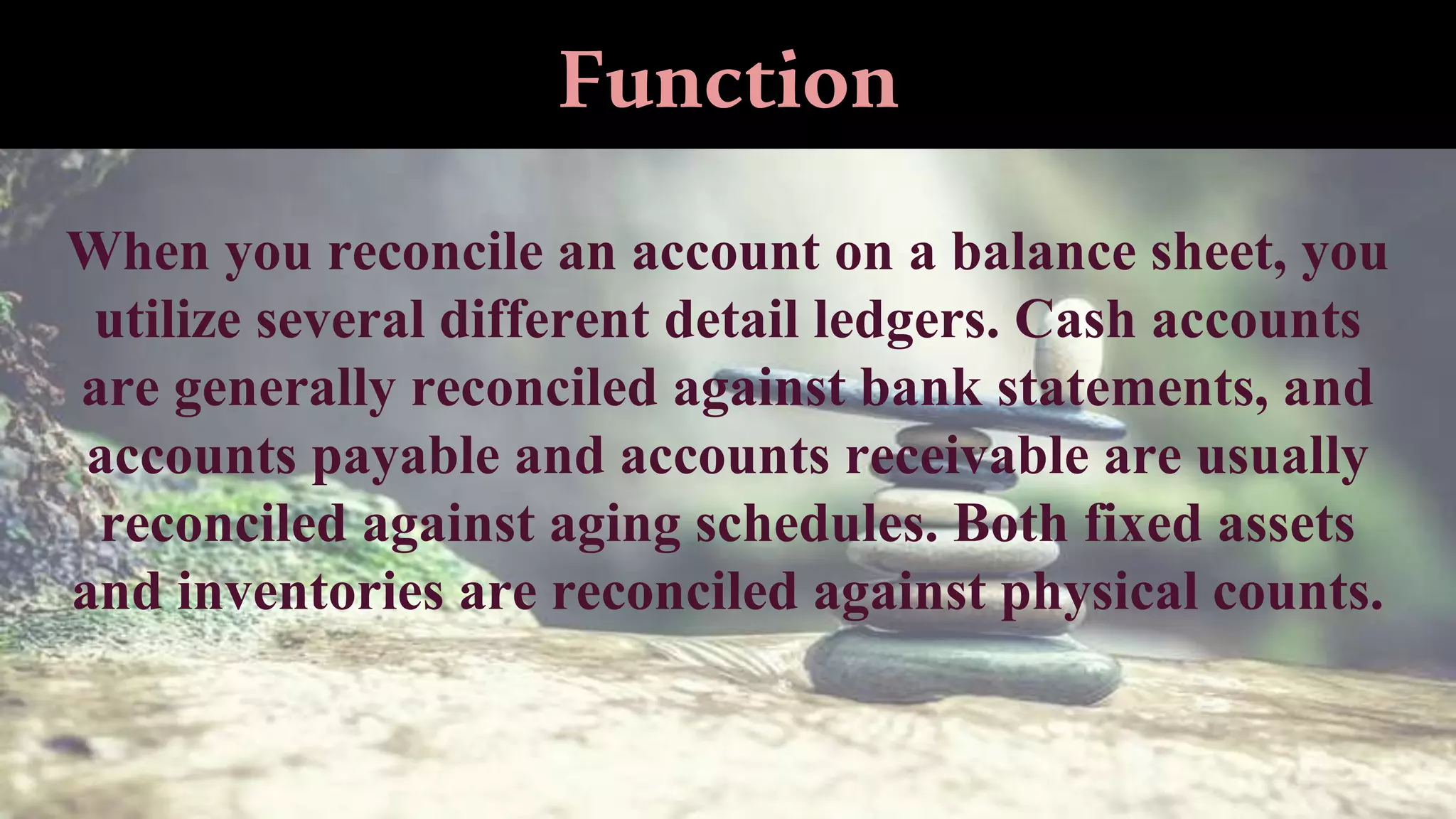 Balance Sheet Reconciliation | PPTX