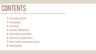 CASH FLOW STATEMENT | PPT