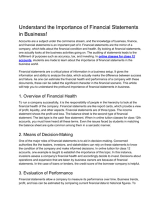 Best Online Classes for Class 12 Accounts – Expert Guidance | PDF
